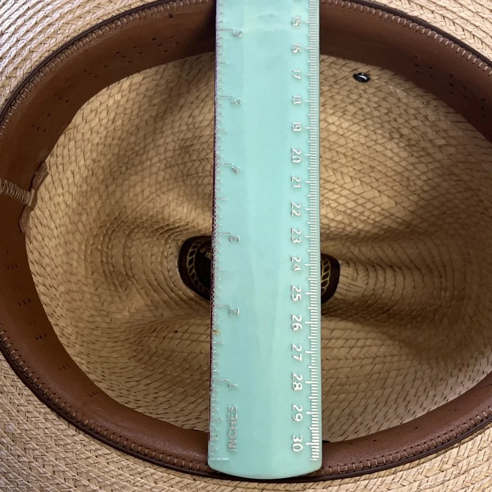 Larry Mahan | Accessories | Larry Mahan Cowboy Hat Mens Tan Straw ...